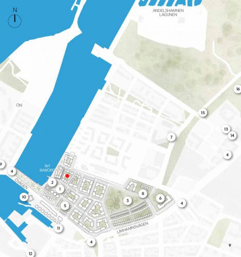 Brf Styrbord på Limhamn | Karta